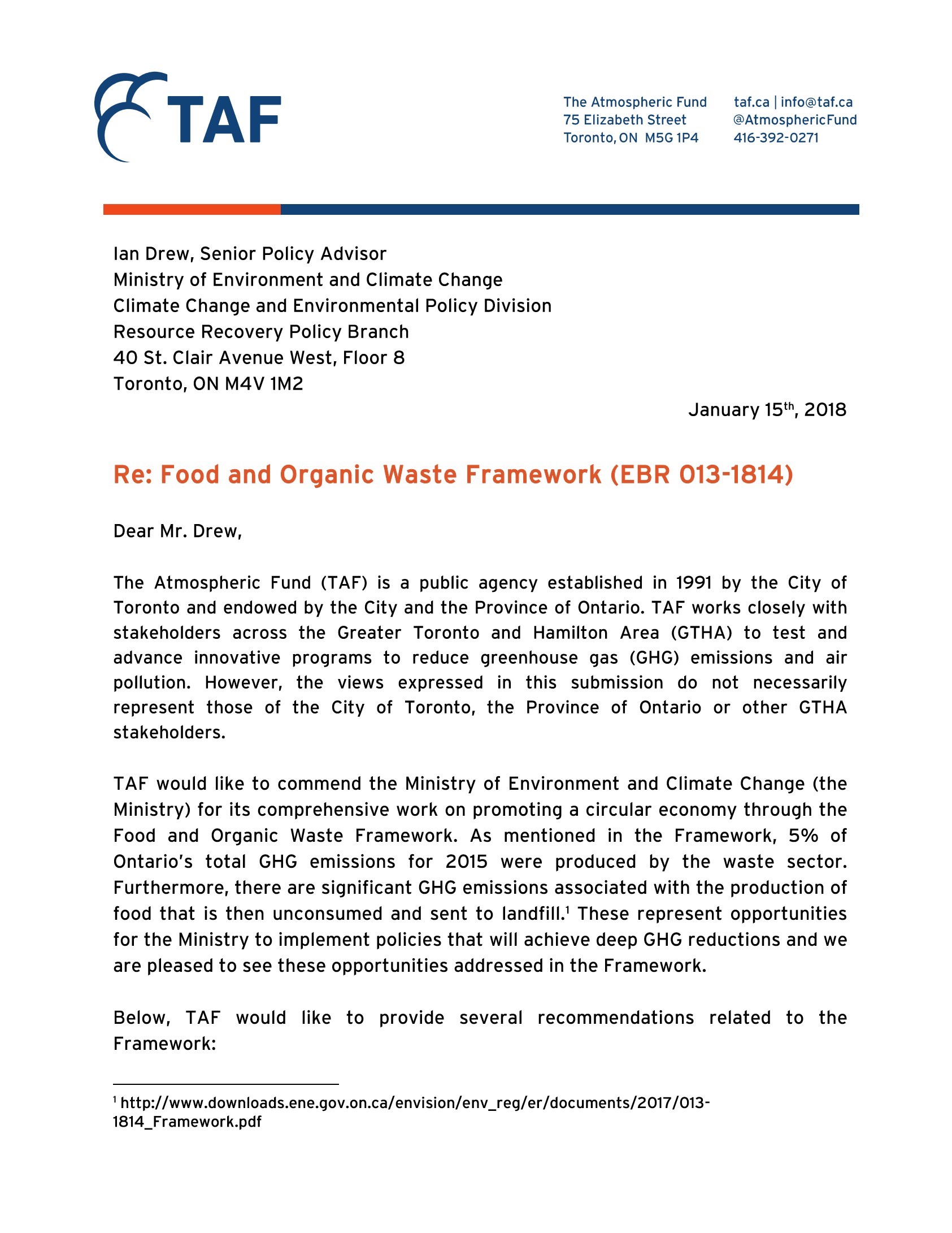 TAF_Response_Food_Organic_waste_framework